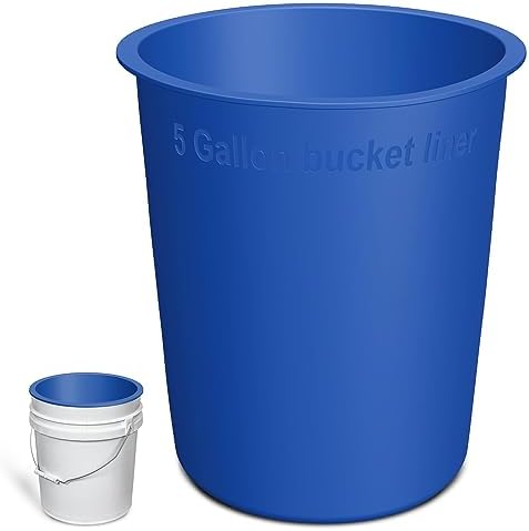 Amazon.com: 5 Gallon Bucket Liner Reusable Rubber Bucket Saver Liner ...