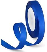 Amazon.com: HimBen 3/8 Inch 25 Yards Satin Ribbon Dark Blue, Solid ...