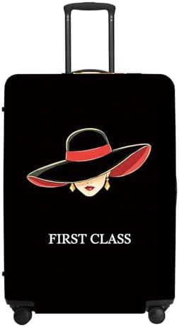 Amazon.com | Fashion Women Silhouette Luggage Cover, Black & Red First ...