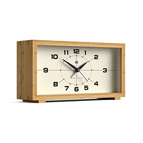 NEWGATE Lemur Alarm Clock in Bamboo – Bedside Clock – Desk Clock ...