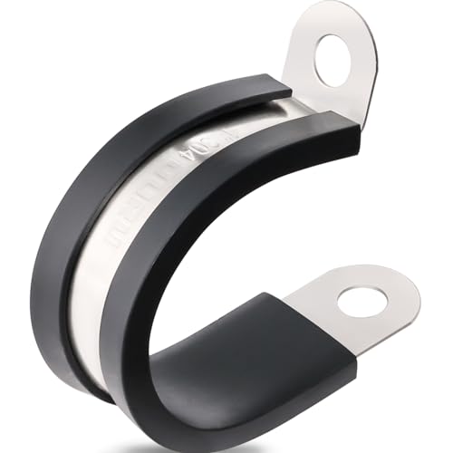 Snapklik.com : OURU 50PCS Cable Clamps 1 Inch 304 Stainless Steel Cable ...