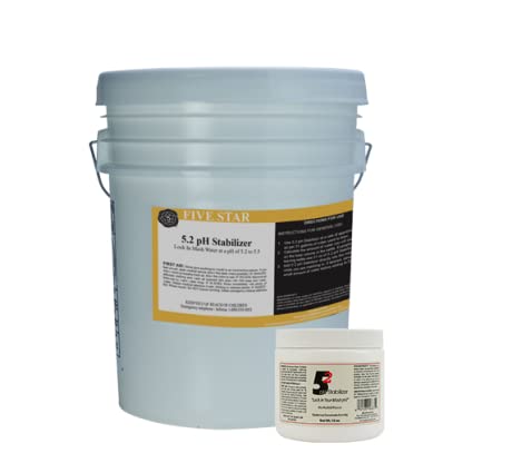Five Star Chemicals - 5.2 PH STABILIZER - 40 LB - Food-Grade Stabilizer Used in Food & Lab ...