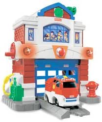 GeoTrax Rail and Road System: Beam Town Fire Station : Amazon.co.uk ...