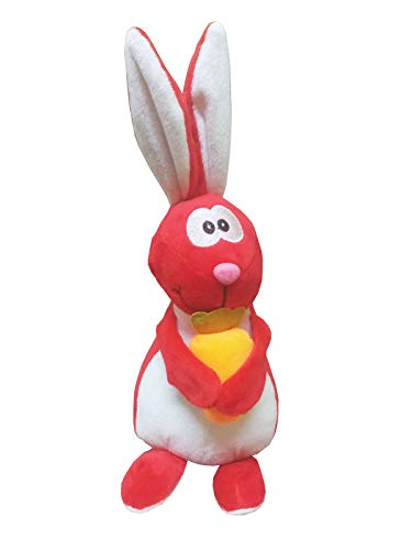 Buy DSD Red Soft Rabbit Animal Plush Soft Toy for Kids - 12 Inch Online ...