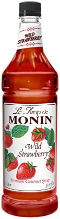Amazon.com: Monin Syrups Wild Strawberry Syrup, 1 liter : Grocery ...