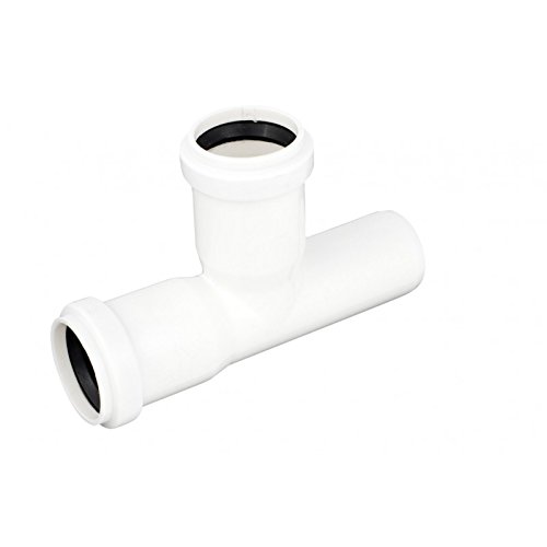 Push Fit Equal Tee 32mm Waste Pipe T Piece Sewage Coupler Connector ...