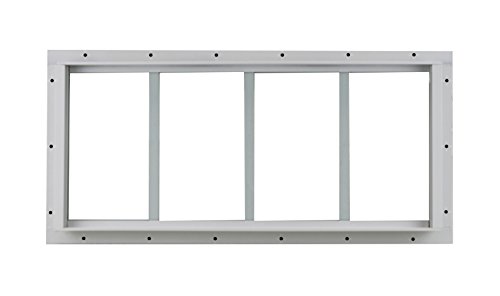 Shed Transom Window 10″ X 23″ White – Stout Sheds