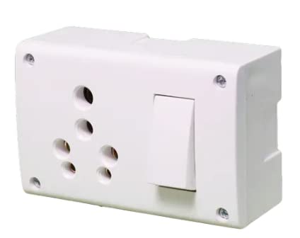 Sappholit 6/16A Switch Socket Combined (SS Combined) with Box : Amazon ...