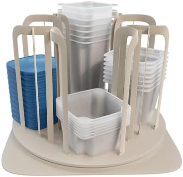 Amazon.com - Storage Container Carousel Organizer Rotating Kitchen ...