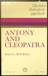 The Arden Edition of the Works of William Shakespeare: Antony and ...