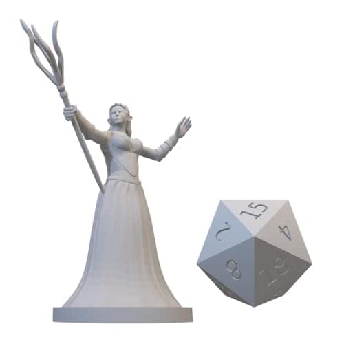 Amazon.com: Drow Elf Miniatures for DND Pathfinder RPG Unpainted Resin ...