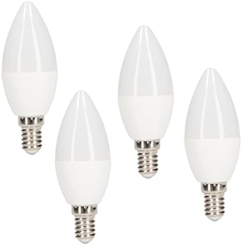 Meridian 5.5W SES/E14 Opal Candle Lamp Bulbs (Pack of 4) |Multipack ...