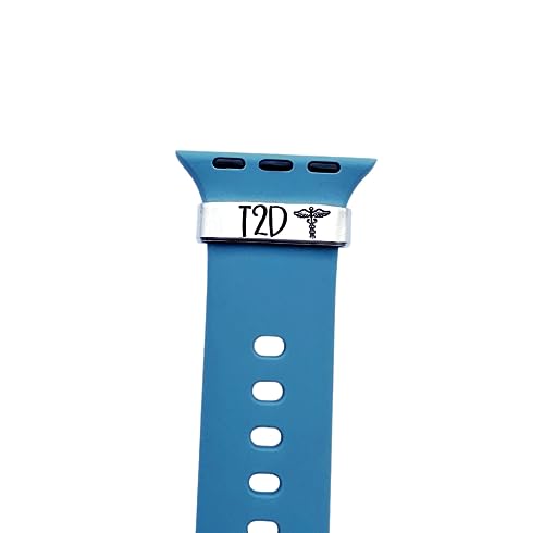 Amazon.com: Type 2 Diabetes Medical Alert Watch Charm, Hand Stamped ID ...