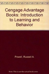 Amazon | Introduction to Learning and Behavior (Cengage Advantage Books ...
