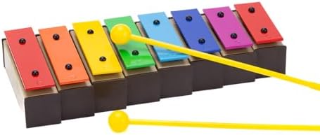 CeleMoon 8 Note Xylophone Glockenspiel with Case - Colorful Resonator ...