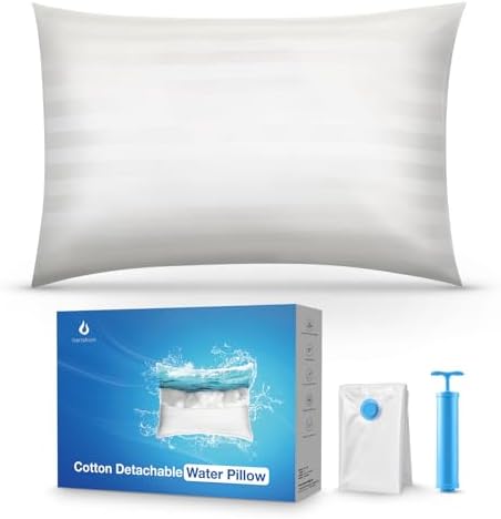 Amazon.com: Itartshion Cotton Detachable Water Pillow, 500 Thread Count ...