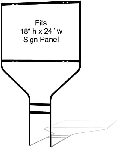 Amazon.com: justsignframes Real Estate Yard Sign Metal Round Rod Frame ...