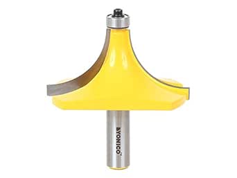 YONICO 13170 1-1/4-Inch Radius Round Over Edge Forming Router Bit 1/2 ...
