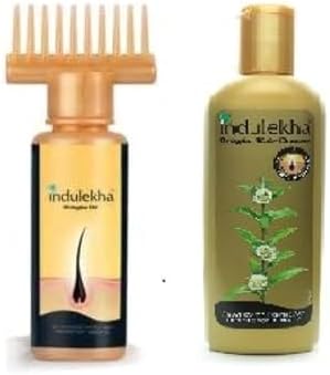 Amazon.com : Indulekha Combo Set - Bringha Hair Oil 100ml and Anti Hair Fall Shampoo 200ml (Hair ...