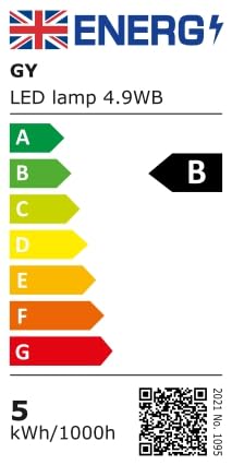 GY GU10 LED Bulb 4.9W 790lm Cool White 6500K Energy Saving LED Bulb ...