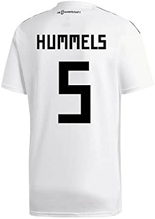 adidas Herren DFB Heim-Trikot Hummels WM 2018 Fußballtrikot, Weiß/Schwarz, S : Amazon.de: Sport ...