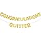 Amazon.com: Fulmoon Pre Strung Congratulations Quitter Glitter Banner ...