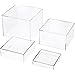 Amazon.com: Set of 4 Crystal Clear Acrylic Boxes Cube Display Buffet ...