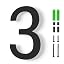 2" 3" 4" 5" 6" Stainless steel floating House Numbers, House address ...