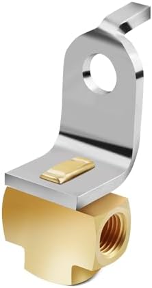 Amazon.com: 3-Way Brake Line Tee with Mounting Bracket,Brass Brake Line ...