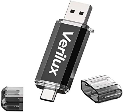 Verilux® 64GB 2-in-1 Flash Drive - USB A 3.0 & USB C OTG Pendrive for ...