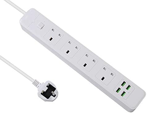 Pixezo Extension Lead | Extension Lead with USB Slots | Surge Protected ...