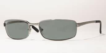 Amazon.com: Ray-Ban 3194 5917 004/9A Gunmetal/Polarized Grey Green ...