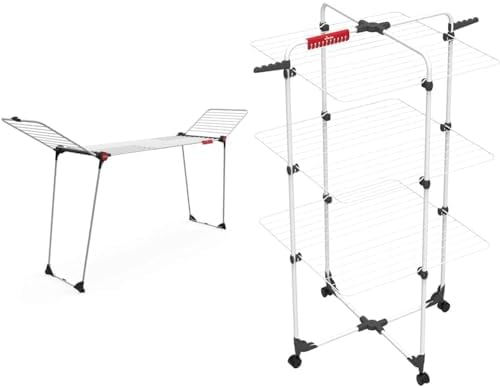 Vileda Infinity Flex Plus Extendable Clothes Airer, Indoor Clothes ...