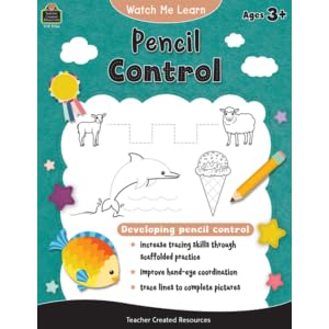 Amazon.com: Teacher Created Resources Watch Me Learn: Pencil Control ...