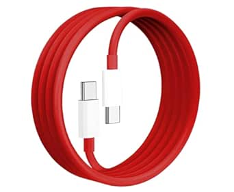 DIGI ELIXIR Type C to C Red Cable Compatible with One Plus 3 /3T /5 /5T ...