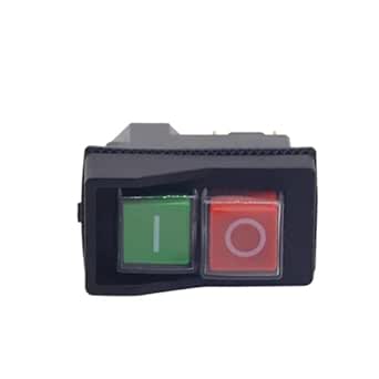 4 Pin 16A Push Button Industrial Electromagnetic Pushbutton Waterproof ...