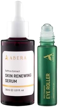 Amazon.com: Combo Abera Saffron Serum For Melasma Treatment & Abera Eye Roller Serum With Mint ...