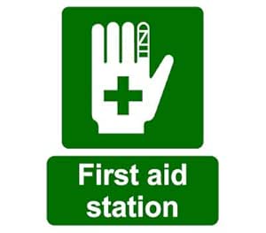 First aid Station Sign Board, Water Proof Signature Board (Sun Sheet ...