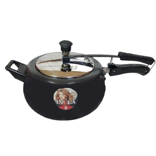 Buy Injla Black Cooker 5 LTR Hard Anodized Aluminium With Induction ...