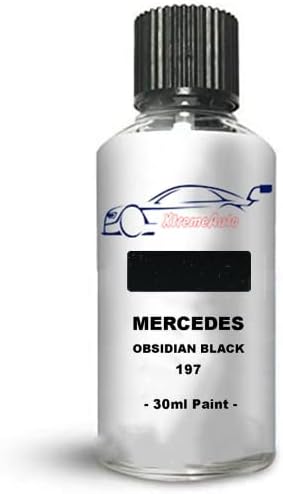Genuine Mercedes Benz 2 Part Touch Up Paint 197 Obsidian Black ...