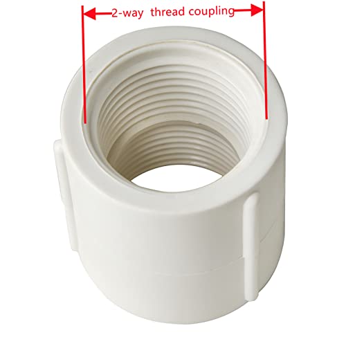 Snapklik.com : FangKingNo 10pcs 075Inch Female To Female Threaded Pvc ...