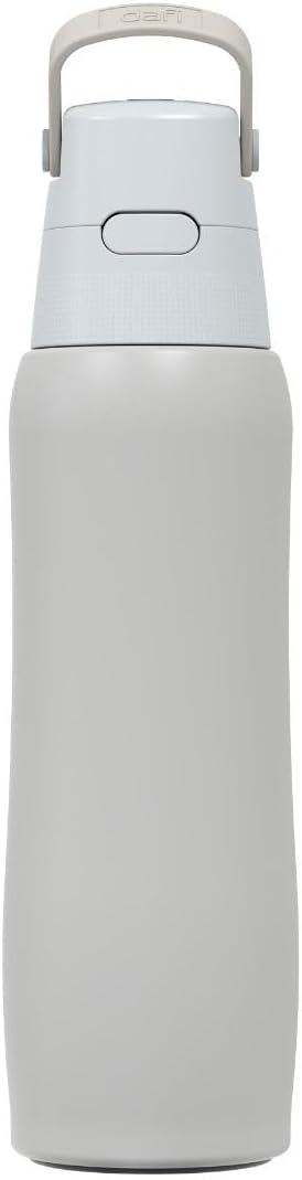 DAFI Solid Steel Water Bottle with Filter 800 ml, Pearl White - Water ...