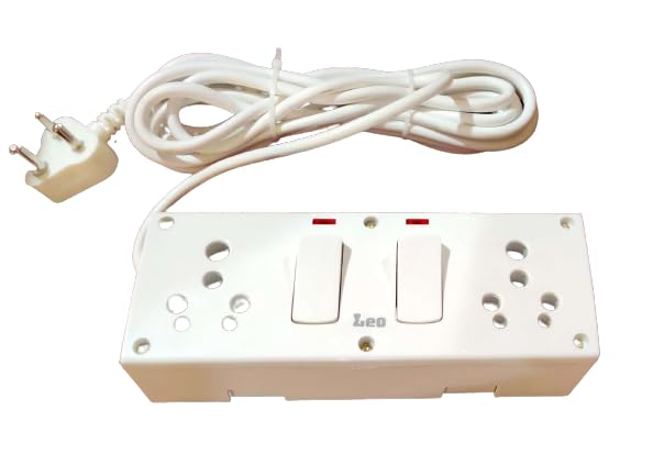 Buy Heavy Duty Extension Board 2 Dual Socket with ON/Off Switch & Power ...