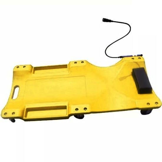 AASONS 40” HDPE Plastic Rolling Creeper Trolley With Padded Headrest ...