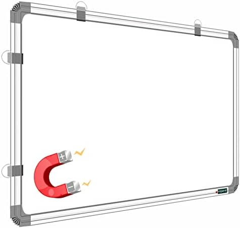 YAJNAS 3x4 Feet Magnetic Drywipe Whiteboard for Home, Office & School ...
