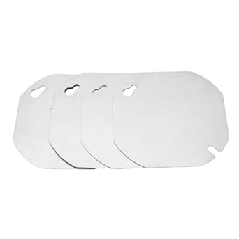 4PCS Octagon Electrical Box Cover Galvanized Steel Blank Flat Metal ...