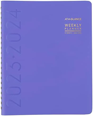 AT-A-GLANCE 2023-2024 Academic Planner, Weekly & Monthly, Half-Hourly ...