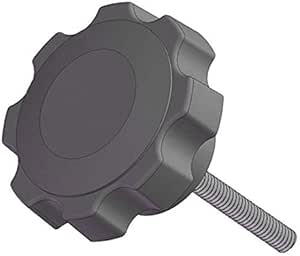 Innovative Components Fluted Knob Soft Touch with Screw, 3/8-16 Thread Size, 1.25" L, Steel ...