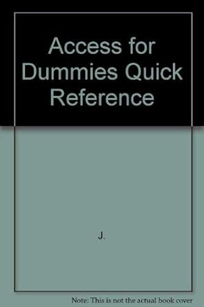 Access 2 for Dummies: Quick Reference: Stuple, Stuart J.: 9781568841670: Amazon.com: Books