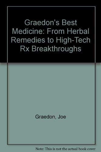 Graedons' Best Medicine, The: Graedon, Joe: 9780553352740: Amazon.com ...